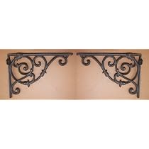 Window Decorative Corner Brackets Single 500x500x60 White Gallow