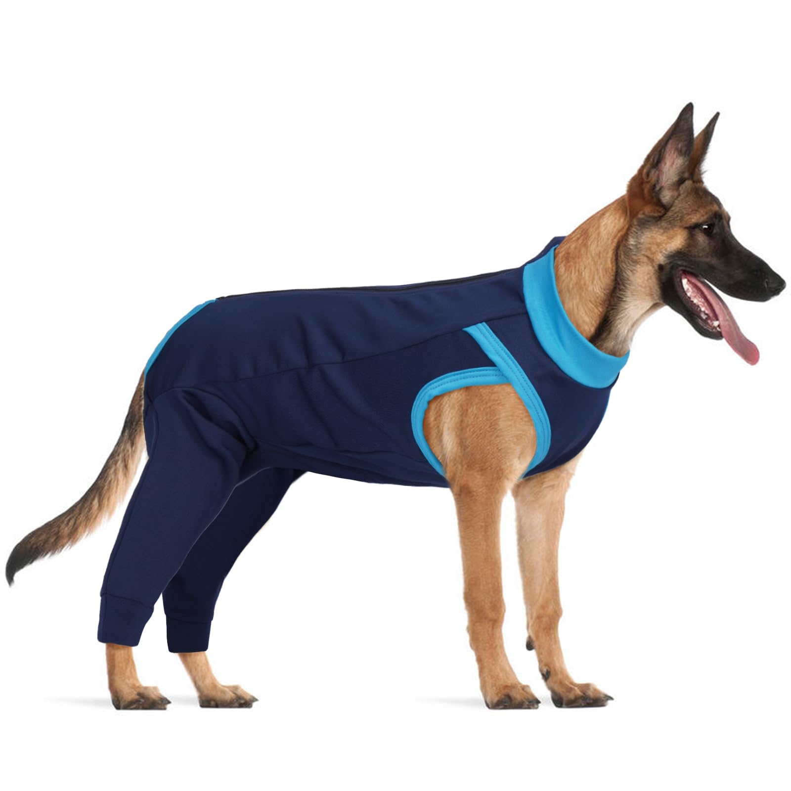 LeLePet Dog Recovery Suit for Rear Legs,Dog Leg Sleeve to Stop Licking ...