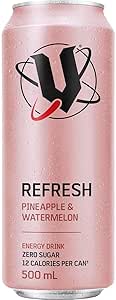 V Refresh Pineapple and Watermelon Energy Drink Can 12 x 500 ml ...