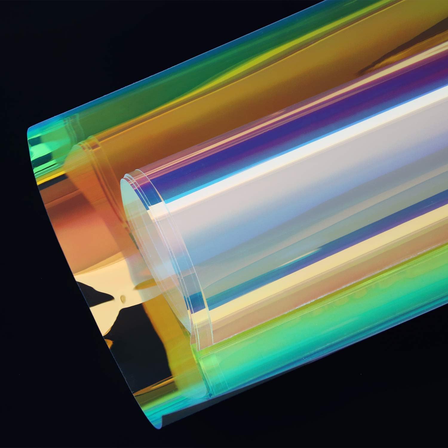 Holographic Decorative Iridescent Window Film Adhesive Glass Film ...