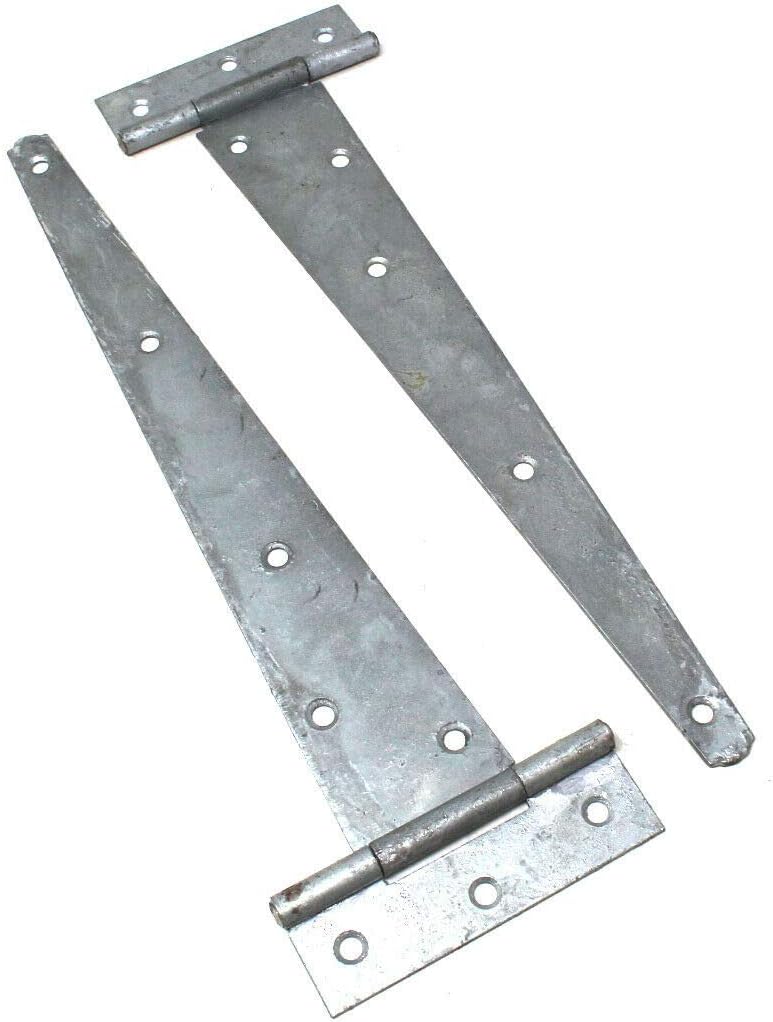 Pair of (2 x) 12" (300mm) Galvanised Tee Hinges - T-Hinge: Amazon.co.uk: DIY & Tools