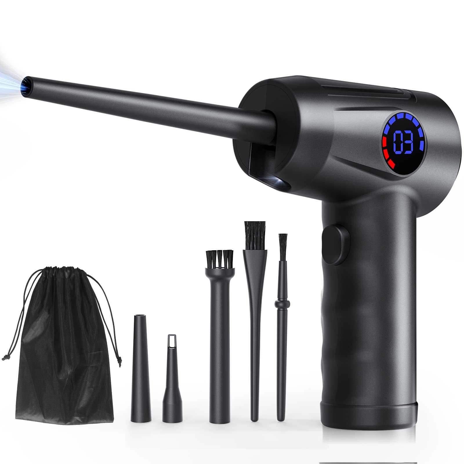 Mua Electric Air Duster, Rechargeable, LCD Display, Air Duster, LED ...
