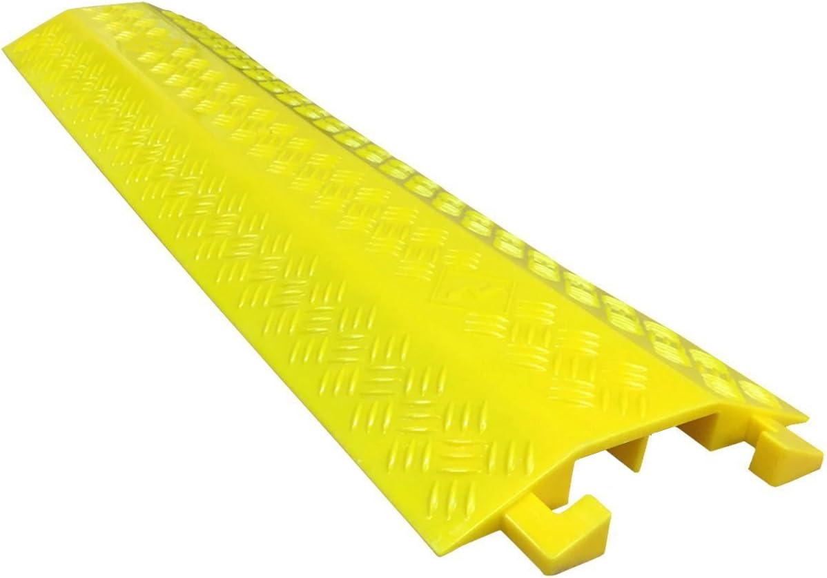 Amazon.com: EZ Runner PVC Drop Over Cable Ramp - 2 Channel - Yellow ...