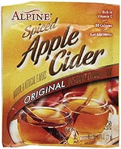 Alpine Spiced Apple Cider Drink Mix, Original, 0.74 oz, 60 Count ...
