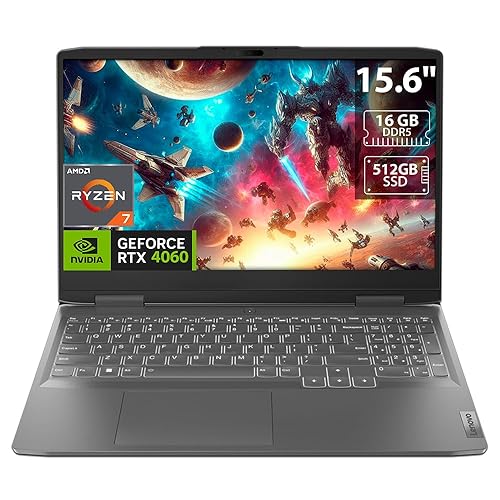 Lenovo LOQ 15 15.6'' Gaming Laptop FHD 144Hz AMD Ryzen 7-7840HS 16GB RAM 512GB SSD NVIDIA ...