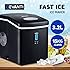 DEVANTI Ice Maker Portable Commercial Ice Cube Machine Stainless Steel ...