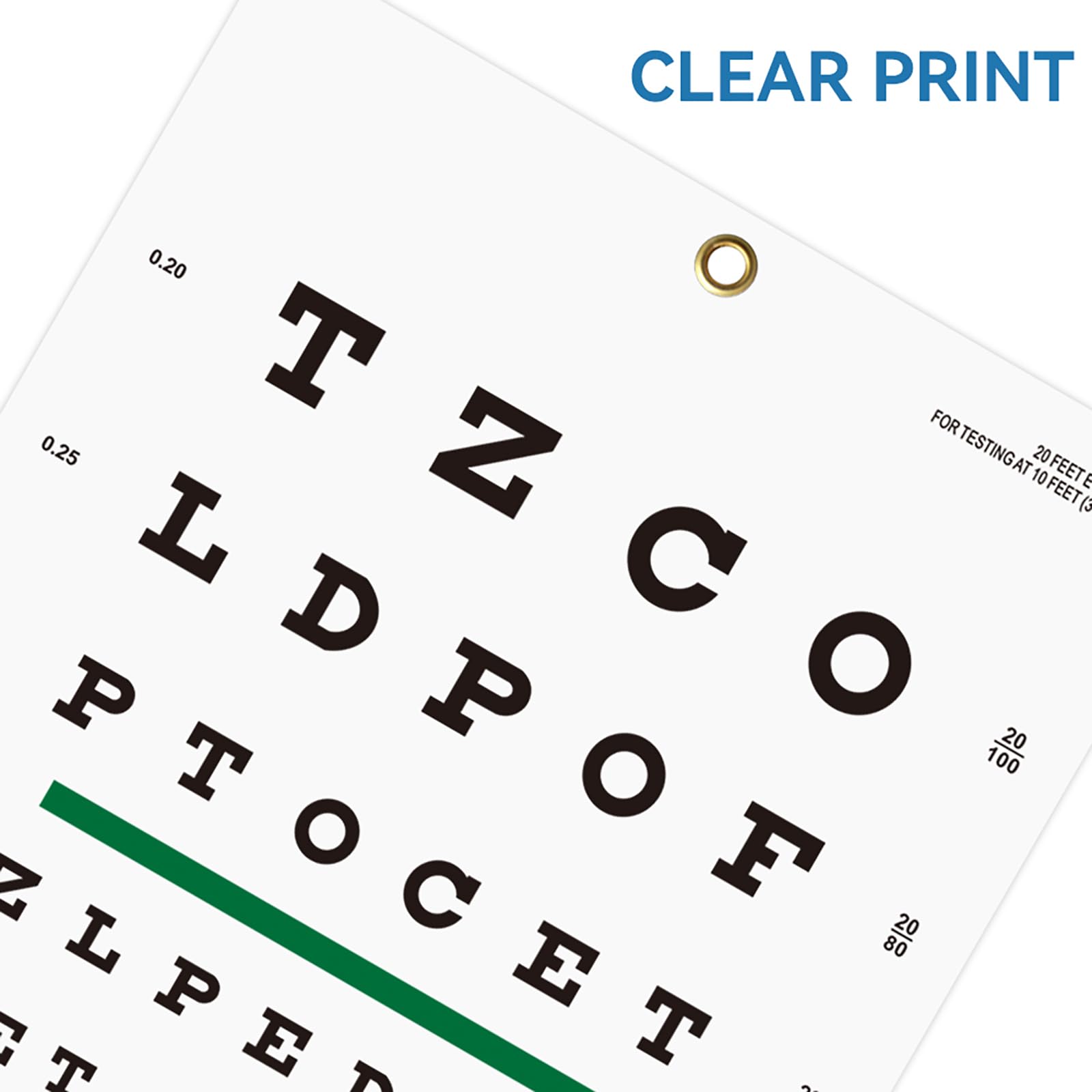 Mua AISITESY Eye Chart Snellen Eye Chart Wall ChartSnellen 10feet ...
