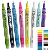 Derwent Graphik Line Painter Coloured Pens - Set of 20: Amazon.co.uk ...