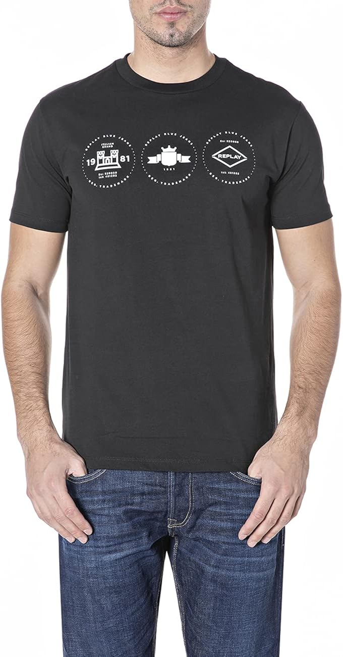 Replay Men's T-Shirt: Amazon.co.uk: Clothing