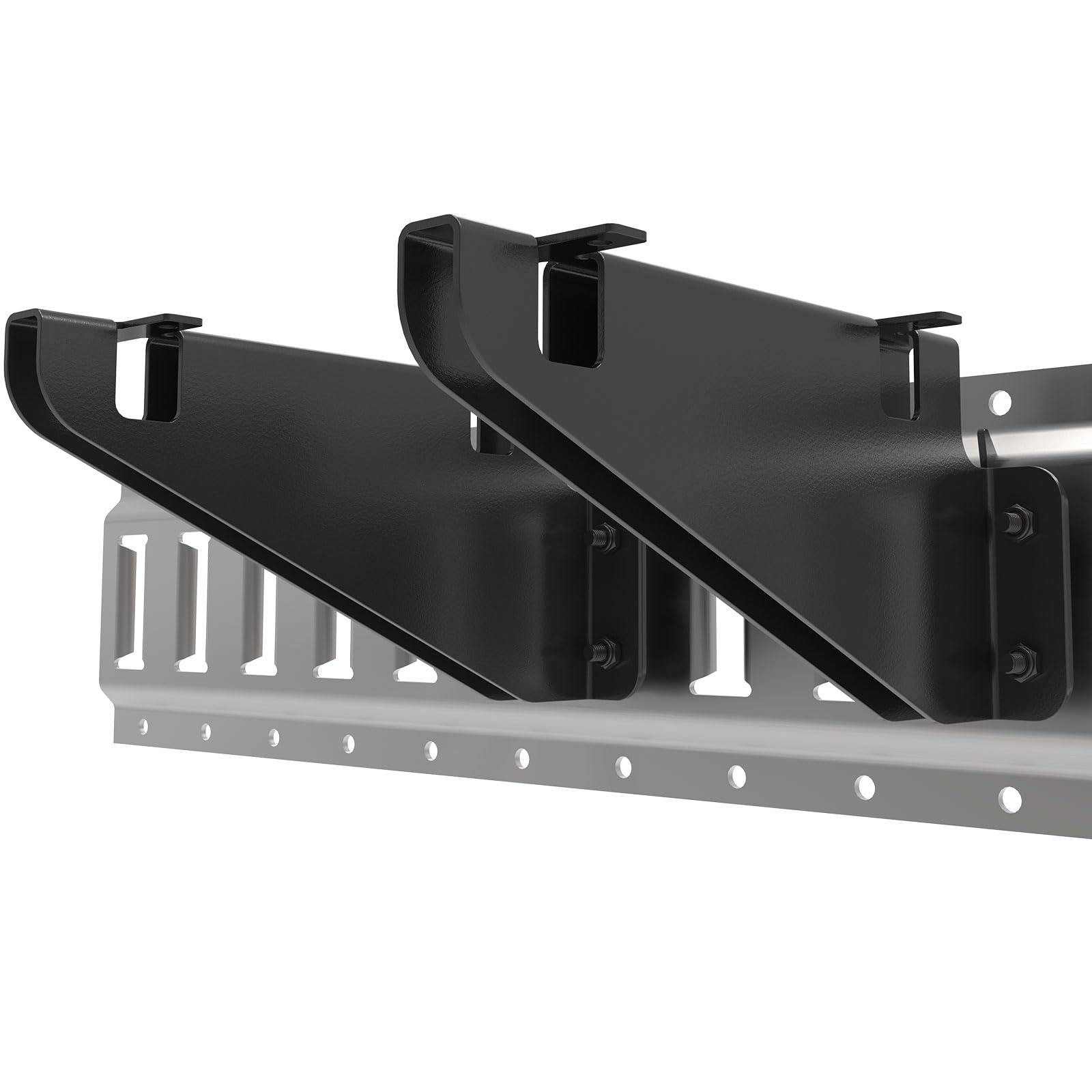 Mua Famiron 2 Pack E-Track Fixed Shelf Brackets, Black Steel, E-Track ...