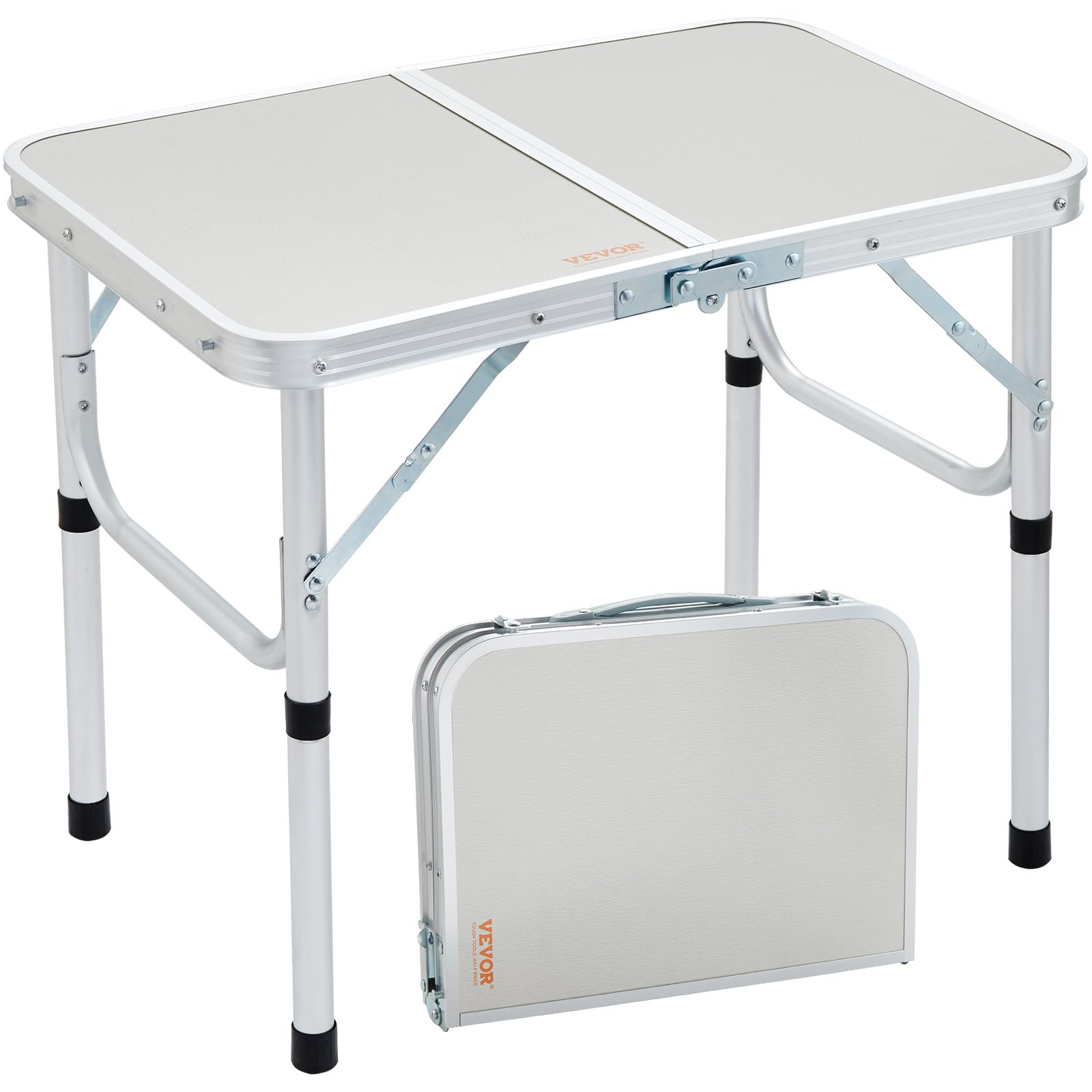 VEVOR Folding Camping Table, 24x16 inch Lightweight Fold Up Desk ...