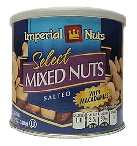 Amazon.com : Imperial Nuts Select Mixed Nuts with Macadamia Nuts 12oz 3 ...