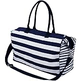 Große Strandtasche mit Reißverschluss 58 x 38 x 18 cm maritimes Design ...