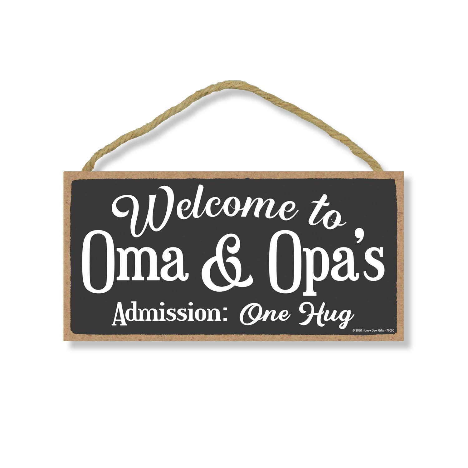 Mua Honey Dew Gifts Welcome Wooden Hanging Signs, Welcome to Oma and ...