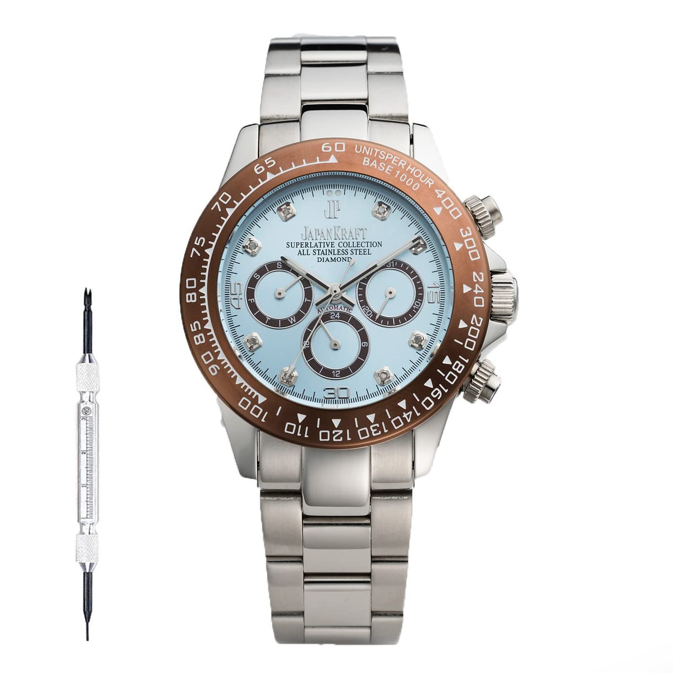 Mua Japanese Craft Luxury Chronograph Panda Ice Blue Tachymeter 50s ...