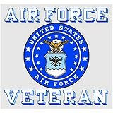 Amazon.com: United States Air Force Veteran Logo Car Decal US Military ...