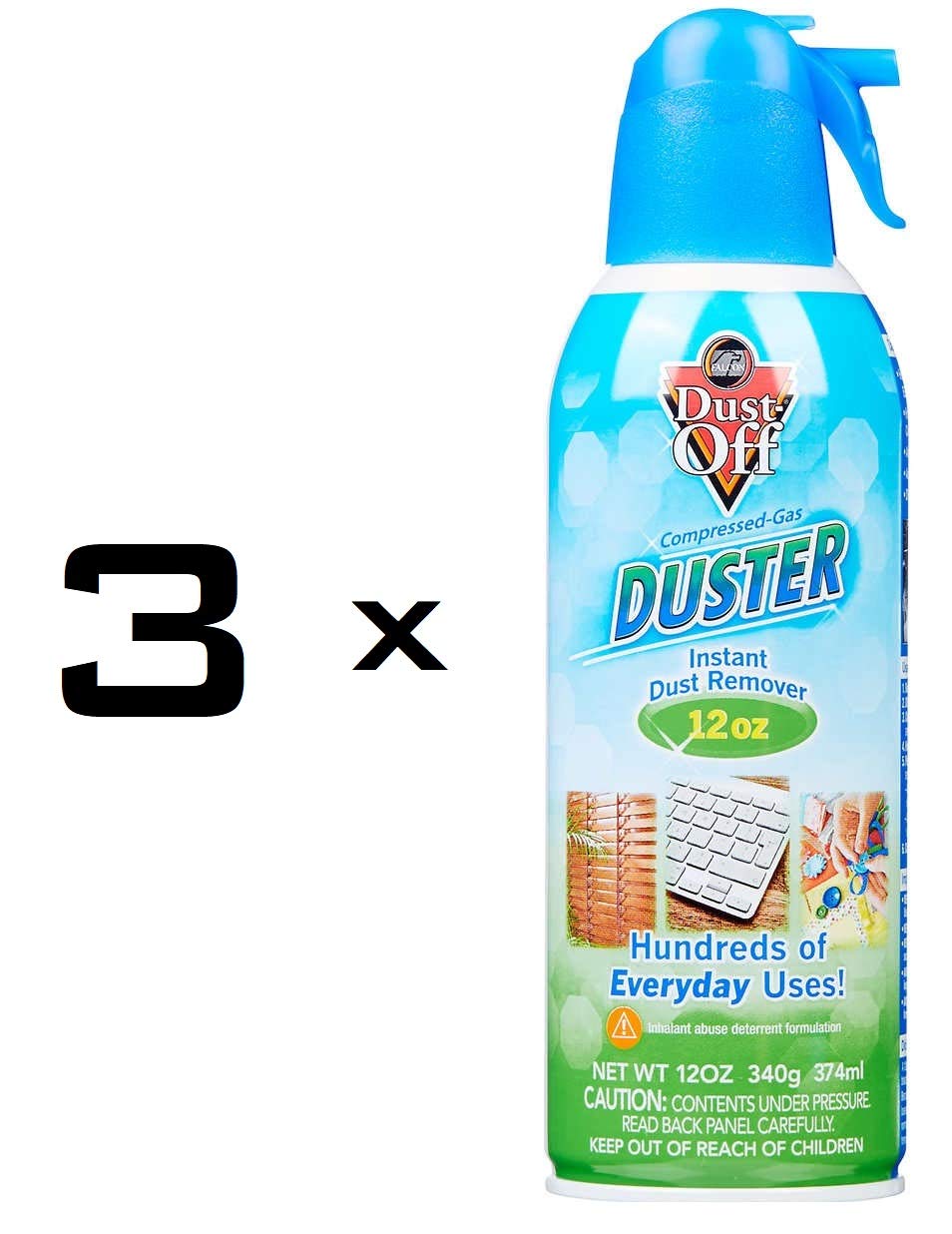 Professional Electronics Dust-Off Disposable Compressed Air Duster, 12 ...