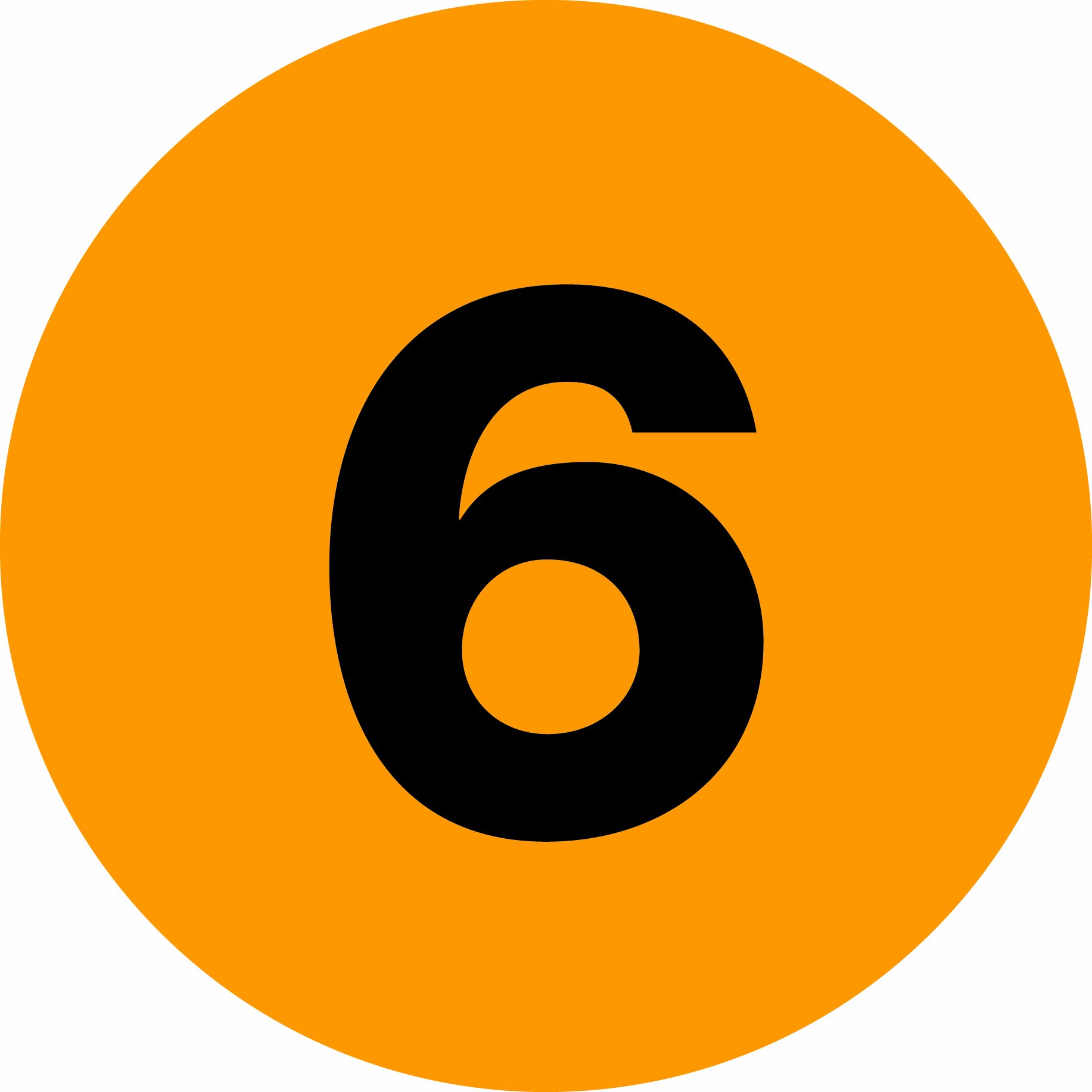 Galleon - Tape Logic Number Circle Label, Legend"6", 2" Diameter ...