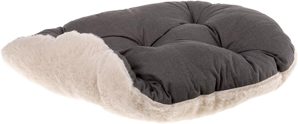 Ferplast Relax F 78/8 Cat and Dog Bed, Cotton/Fur, 78 x 50 cm, Brown ...