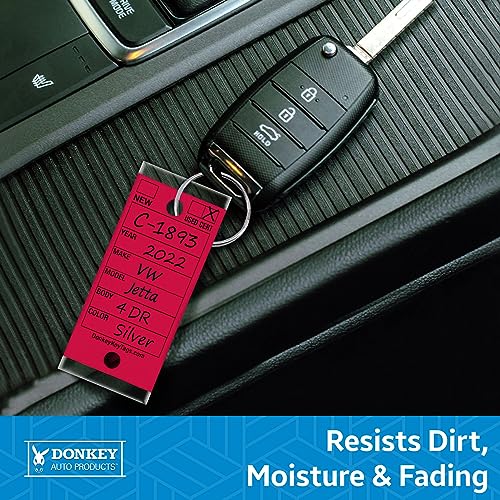 Donkey Key Tags, Self-Protecting, Laminated (250 Tags Per Box With ...