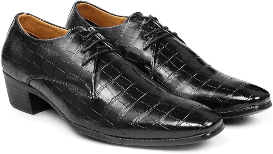Buy Global Rich Boys Men Height Increasing Faux Leather Material Casual ...