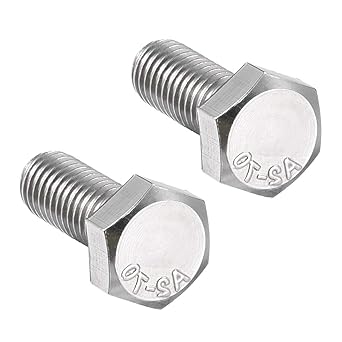 uxcell M8 Left Hand Hex Head Bolt M8-1.25 x 20mm UNC A2-70(304 ...