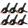 6 Inch Spring Clamps, 6 Pack Professional Plastic Spring Clamps, Heavy ...