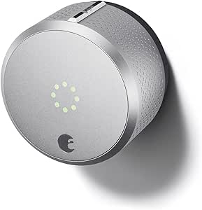 August Smart Lock, 2nd Generation, HomeKit enabled (Silver) - - Amazon.com