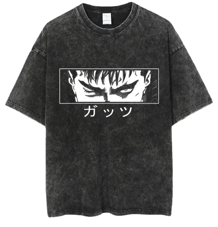 Pooyikoi Mens Y2K 90s Berserk Shirt Vintage Shirts Animation Printed ...