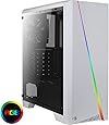 Aerocool Cylon Mid-Tower RGB PC Gaming Case, ATX, Full Tempered Glass ...