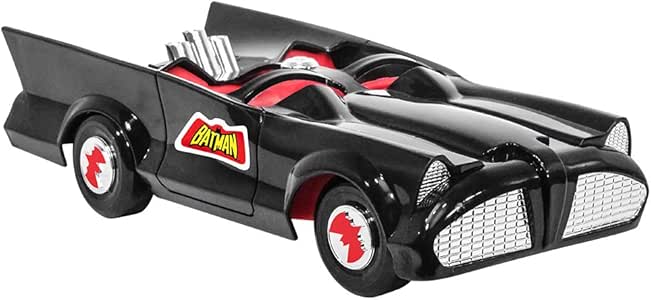 Amazon.com: Figures Toy Company DC Comics Retro Batman Batmobile ...