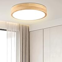 Ketom Flush Mount Ceiling Light, 12 Inch LED Ceiling Light Fixture, 24W ...