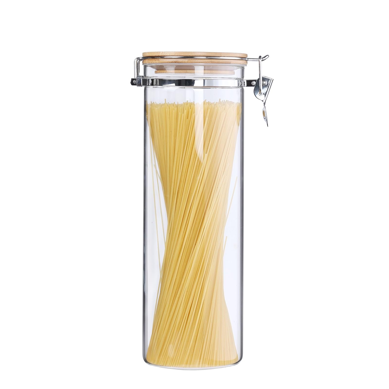 Ken's Kitchen Pasta Storage Jars, Spaghetti Container, Glass Pasta Jar ...