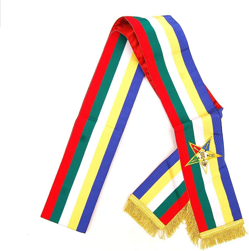 Amazon.com: Masonic Order of The Eastern Star OES Sash Five Color sash