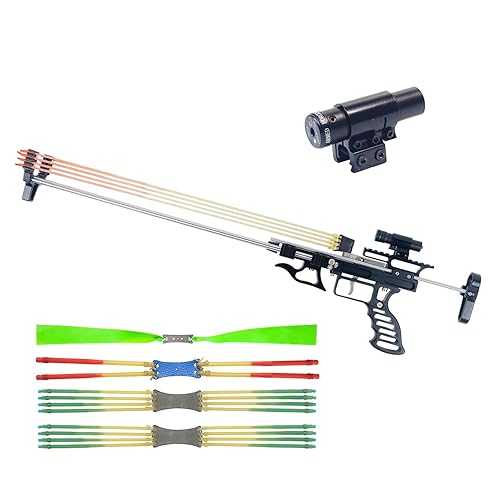 MXLUSINE MX1802 Mechanical Catapult Rifle Slingshot Gun Bands Arrow Bow ...