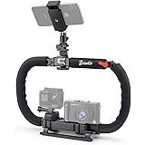 Amazon.com : Zeadio Camera Smartphone Stabilizer, Foldable Handle Grip ...