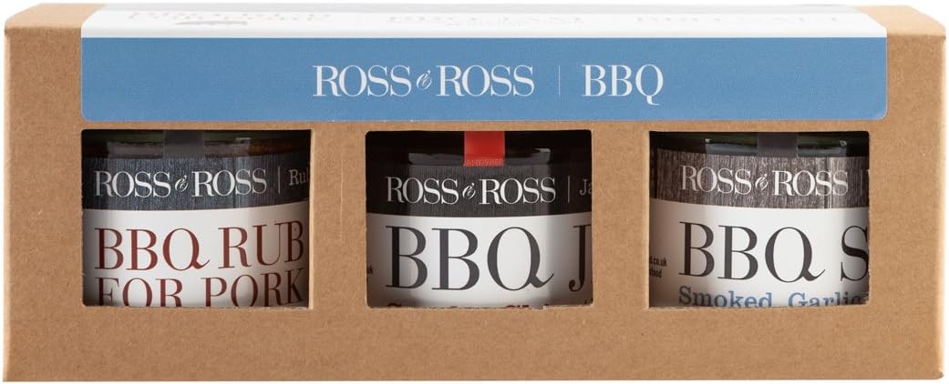 Ross & Ross - BBQ Trio Pack - BBQ Rub for Pork, Original BBQ Salt and ...
