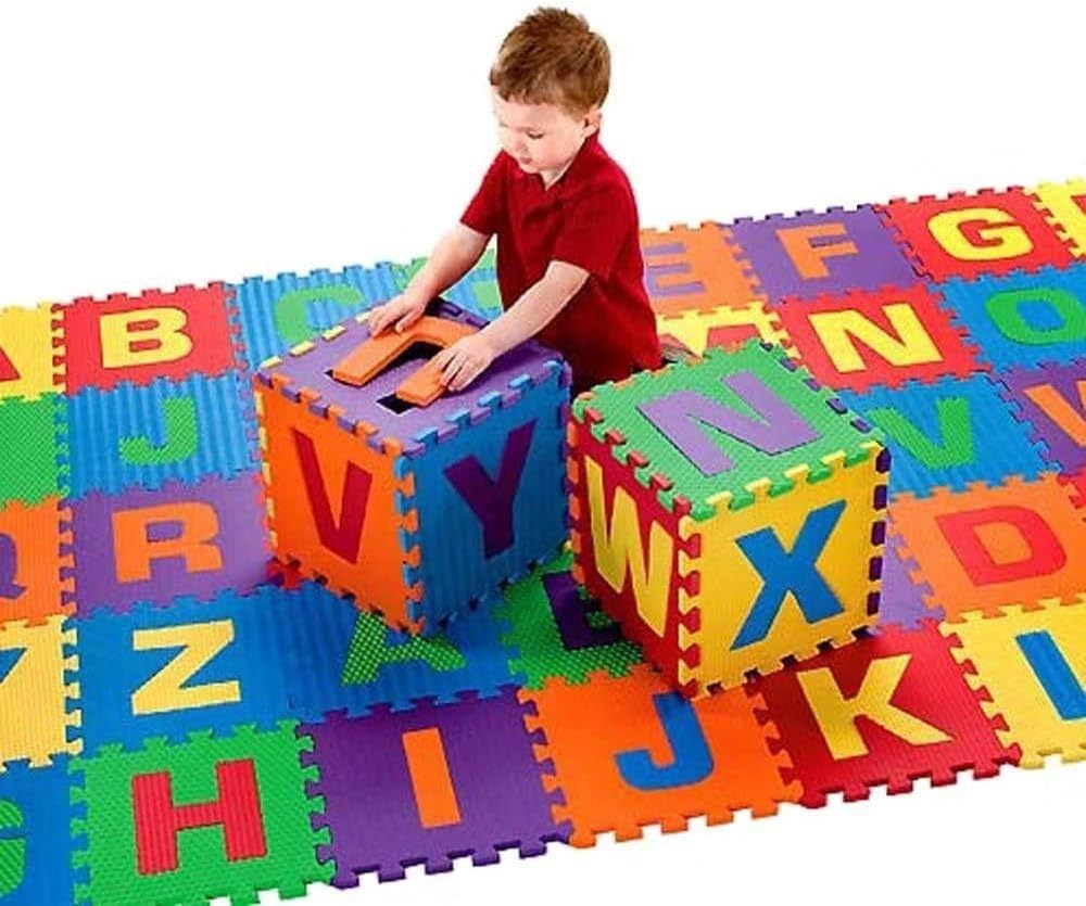 Eva Alphabet Puzzle Mat A-Z Multicoloured Building Blocks For Kids – By ...