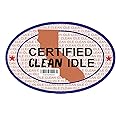Amazon.com - AK- Certified Clean Idle Sticker Decal for Trucks | Size ...