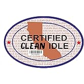 Amazon.com: USSZ Certified Clean Idle Sticker Decal for Trucks | Size ...