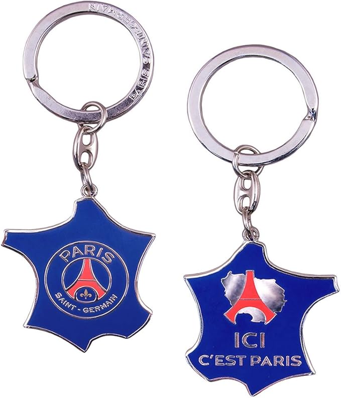 PSG - Porte-Clés Paris Saint-Germain 'Ici c'est Paris' Officiel - Métal ...