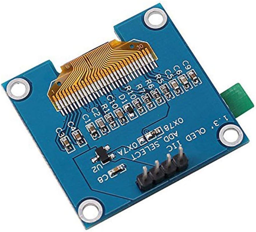 DollaTek 2Pcs 1.3″ IIC I2C Serial 128×64 SSH1106 OLED LCD Display LCD Module for Arduino AVR PIC ...