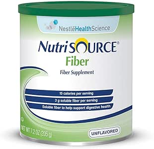 Amazon.com: Nutrisource 4390097551 Fiber Powder Supplement, 1 Canister ...
