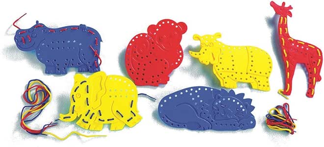 Amazon.com: Lacing Wild Animals (6 piece)): Toys & Games