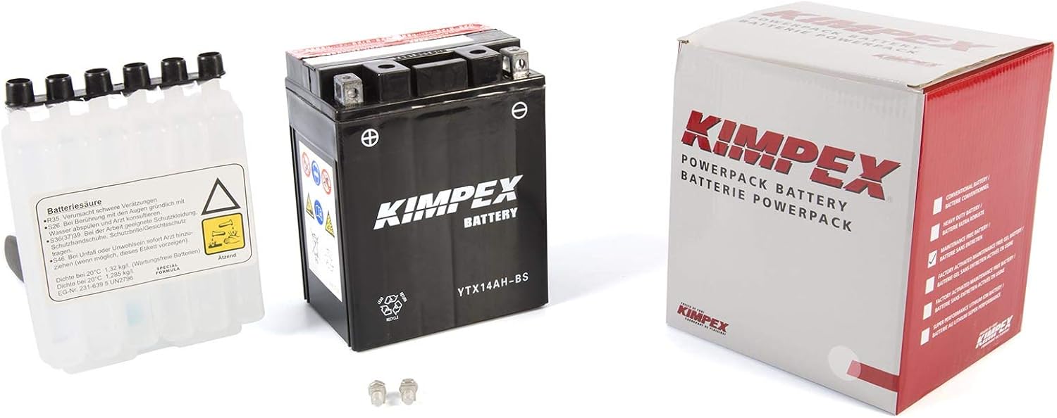 YTX14AH-BS BATTERY POWERPACK KIMPEX, Batteries - Amazon Canada