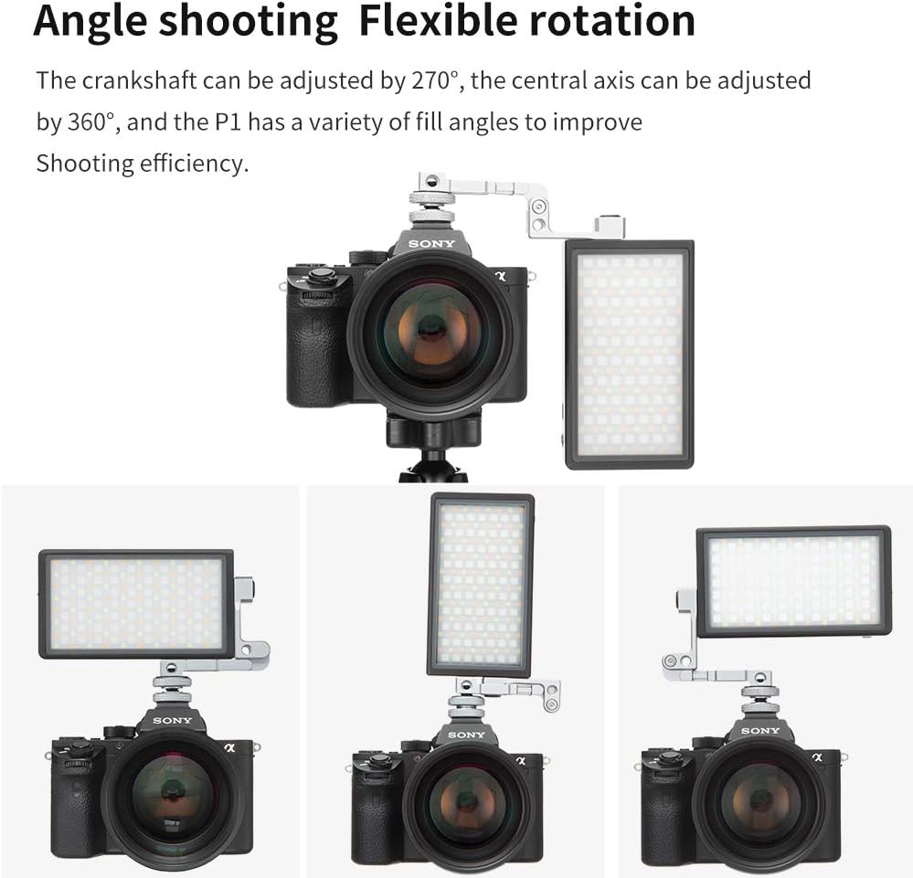 Boling BL-P1 LED Video Light 2500-8500K 12W LED RGB for Camera ...