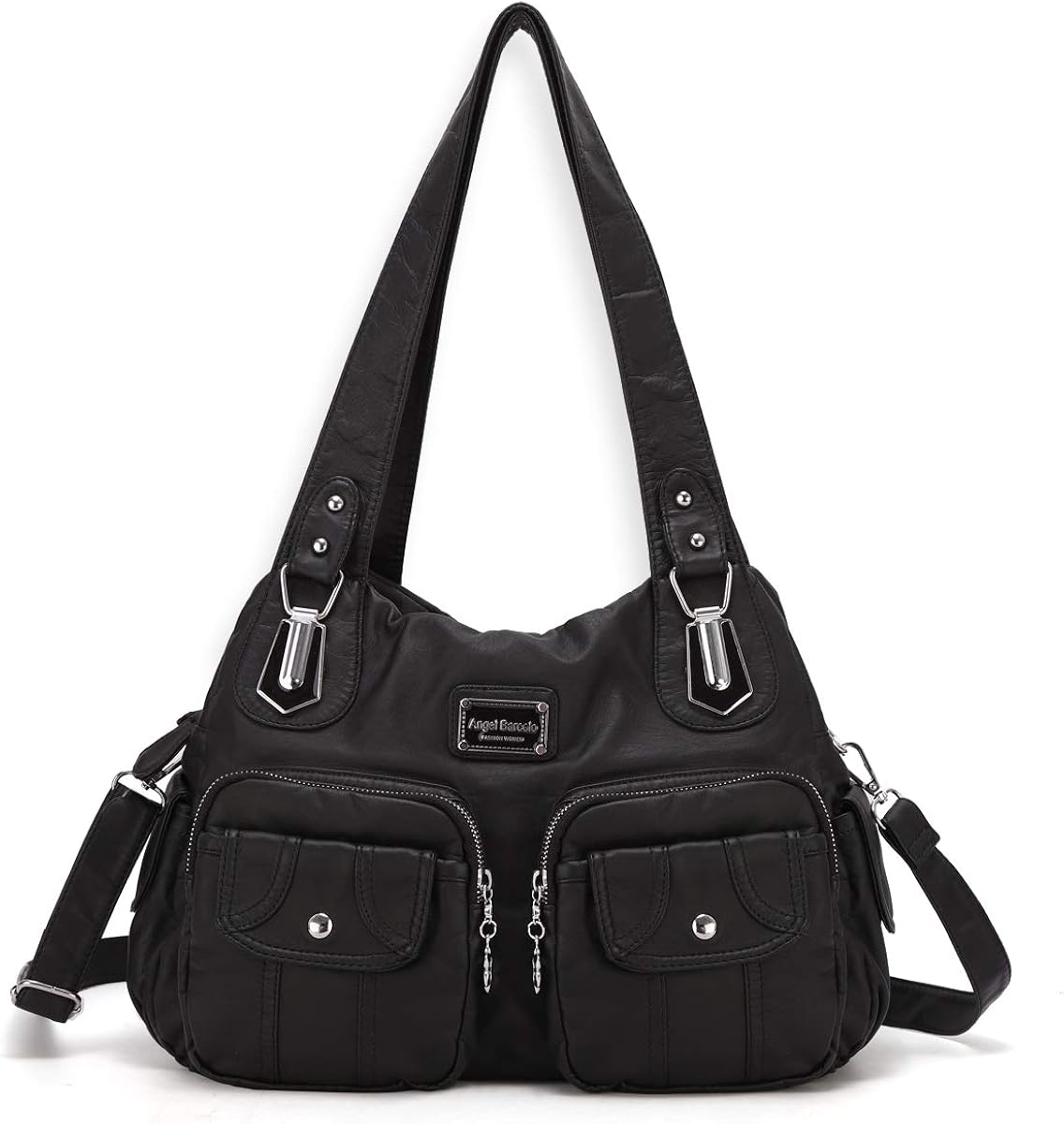 Angel Barcelo Women Top Handle Satchel Handbags Shoulder Bag Messenger ...