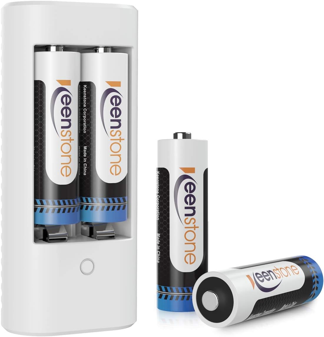 Amazon.com: Keenstone 4pcs 2775mWh AA Rechargeable Lithium Batteries ...