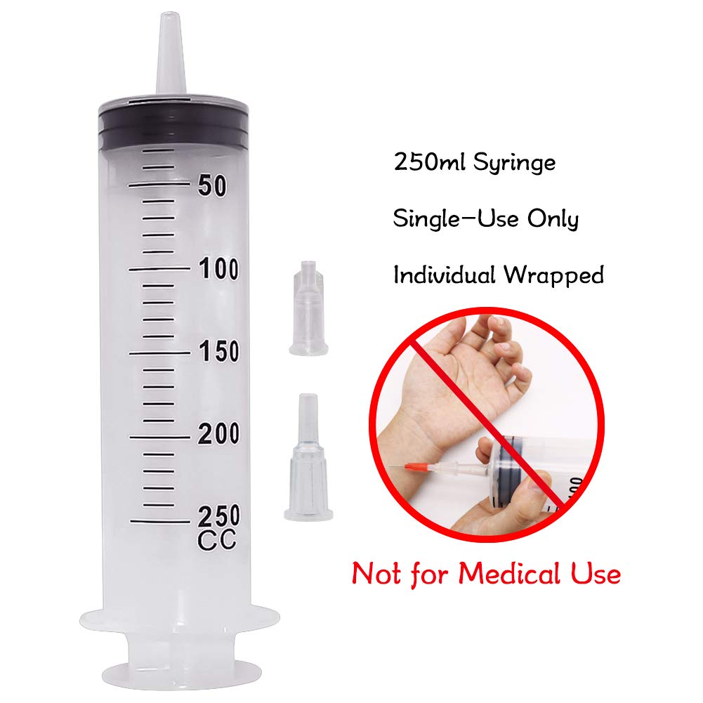 Disposable Syringe 250ml Large Syringe for Experiments, Industrial Use ...