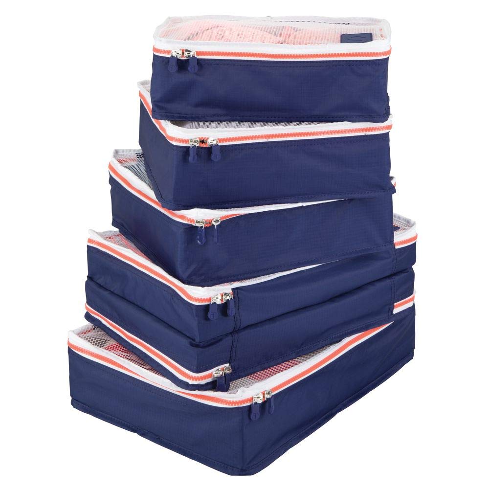 Amazon.com: mDesign Fabric Travel Storage Organizer Cube with Mesh Tops ...